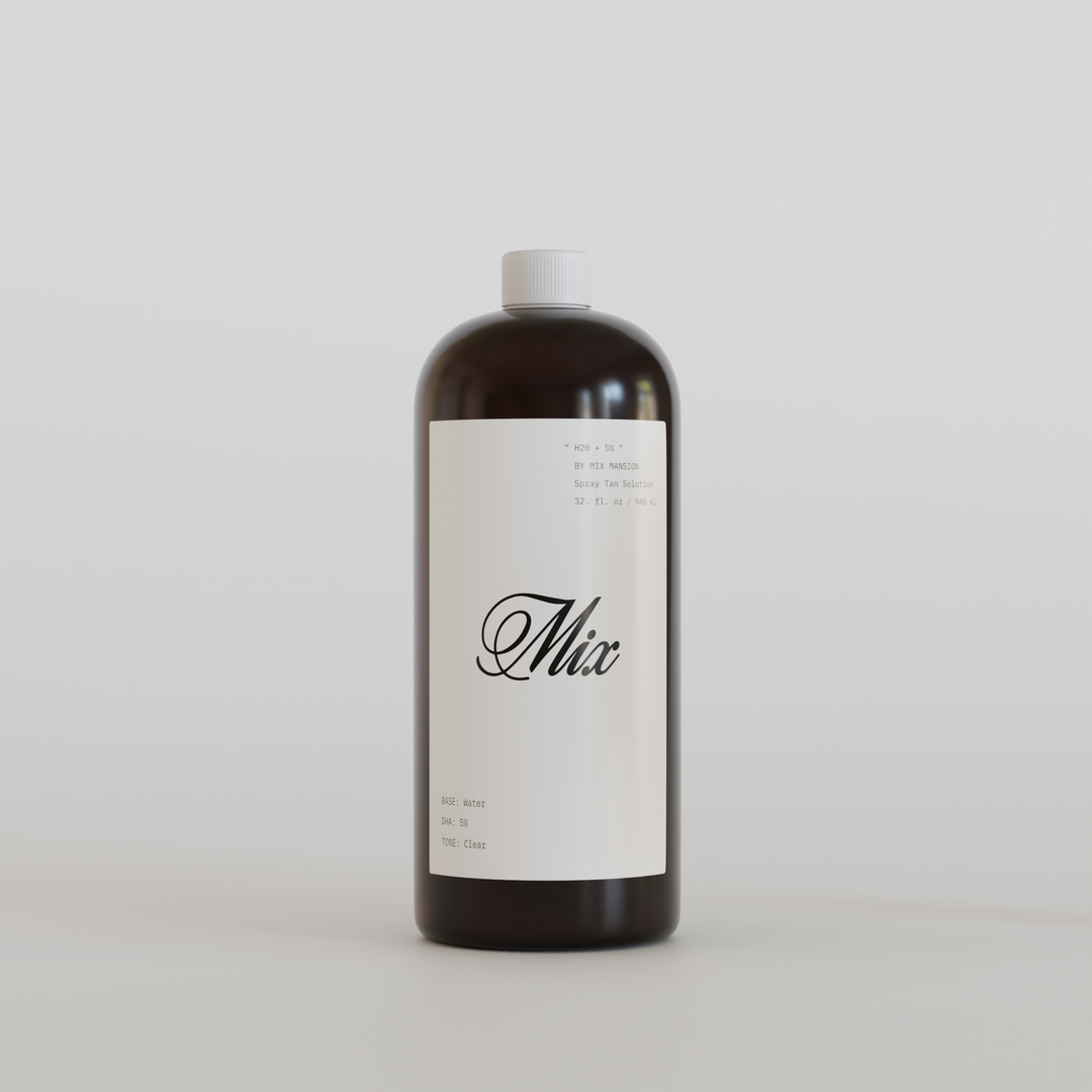 CLEAR SPRAY TAN SOLUTION - H2O + 5% – Mix Sunless